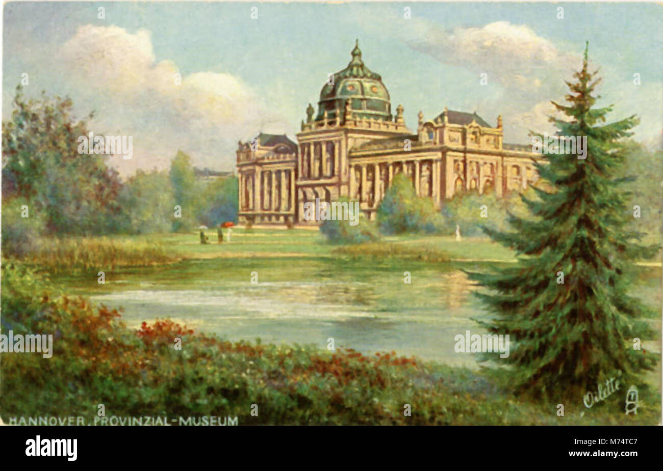 A view of the Provinzial-Museum in Hannover, Germany, offering a ...