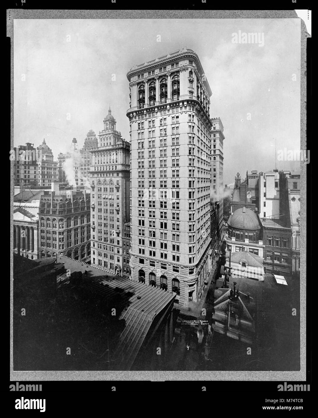 The Hanover Bank Building, a notable historical structure, is shown in ...