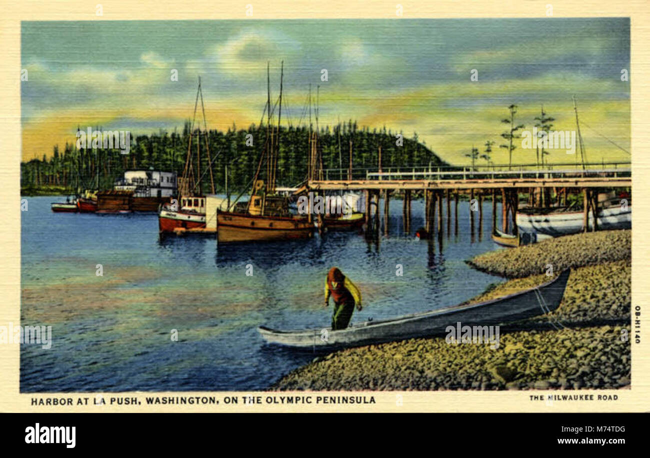 This photograph captures the harbor at La Push, located on the Olympic ...