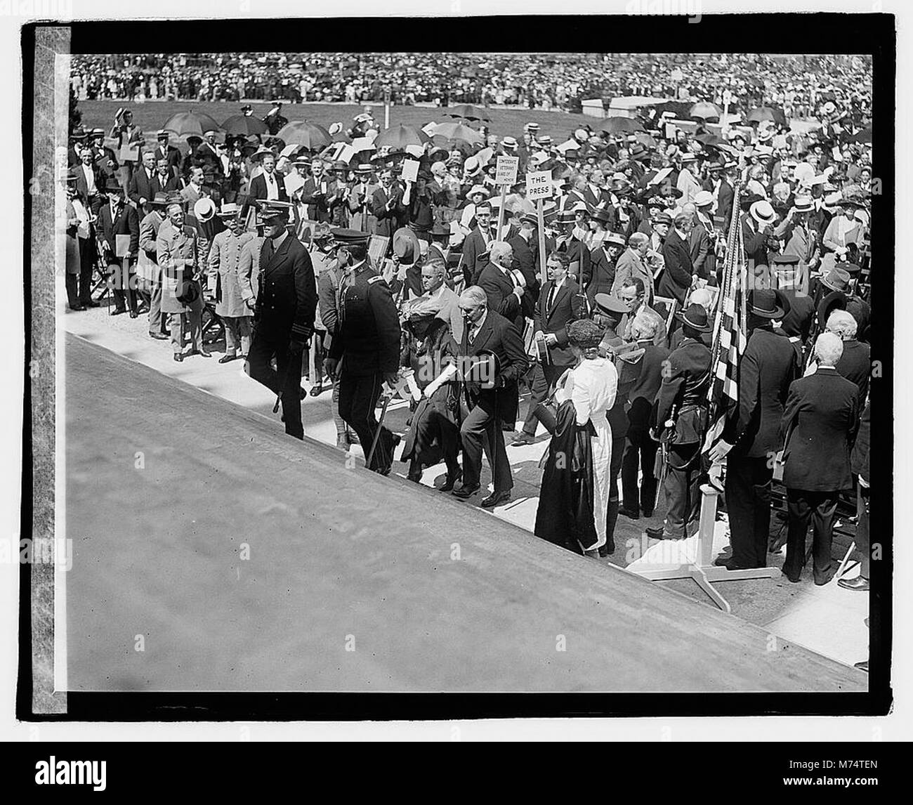 This image captures the dedication of the Harding-Smith Memorial on May ...