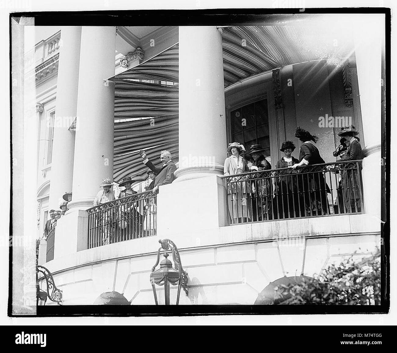 Photograph of President Warren G. Harding and First Lady Florence ...