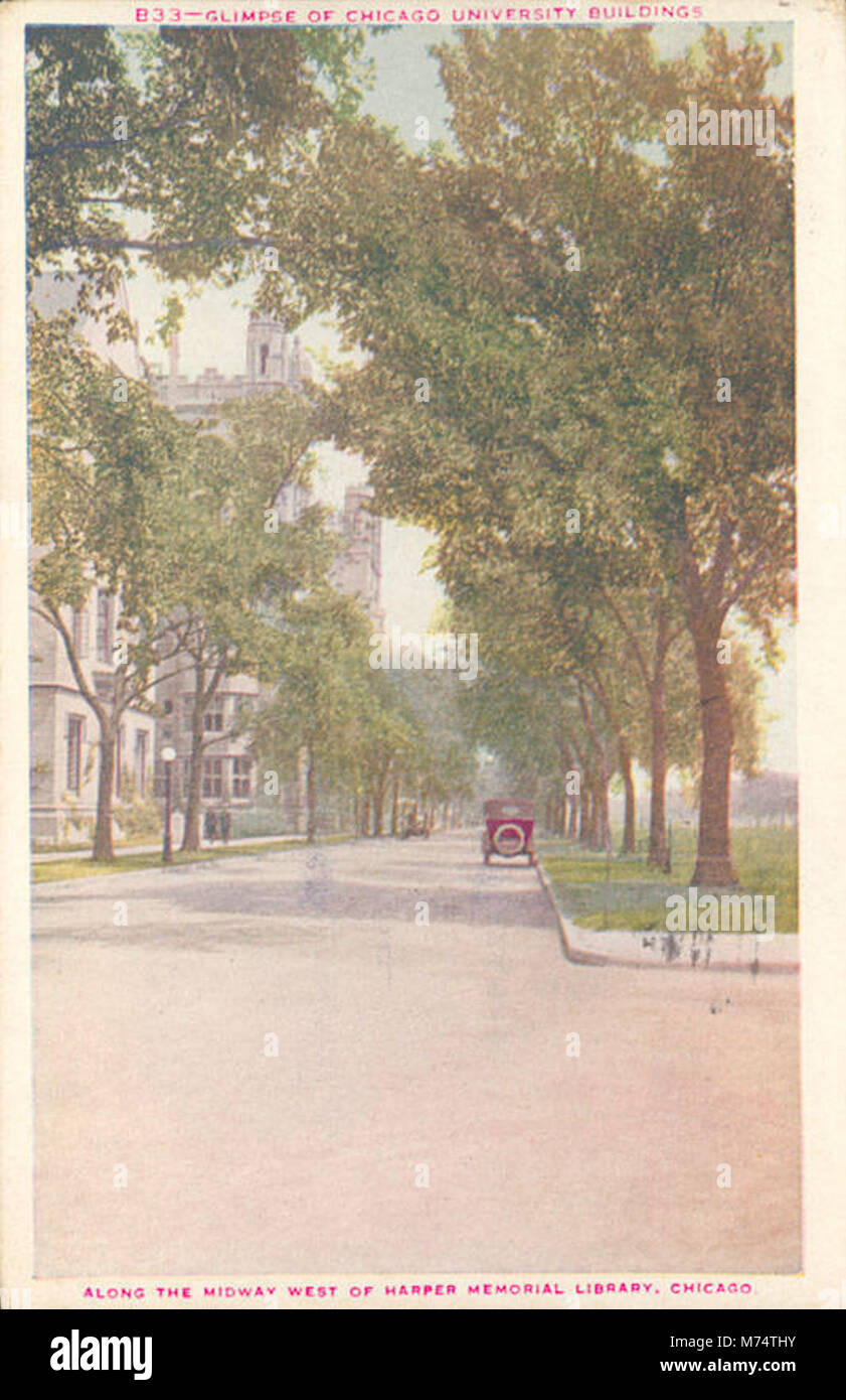 A view along the Midway, west of Harper Memorial Library, at the ...