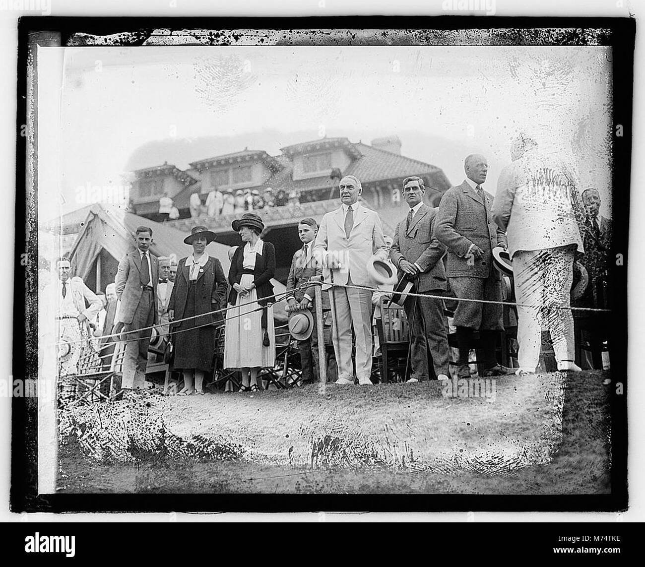 Warren G. Harding, the 29th President of the United States, is shown at ...