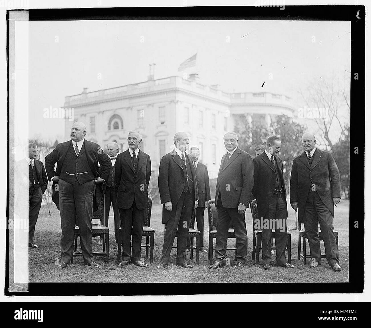 A historical photograph of President Warren G. Harding's cabinet ...