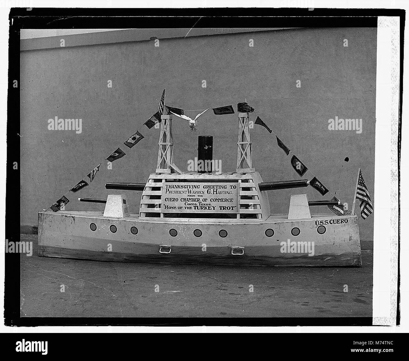 Harding Thanksgiving turkey crate LOC npcc.05377 Stock Photo - Alamy