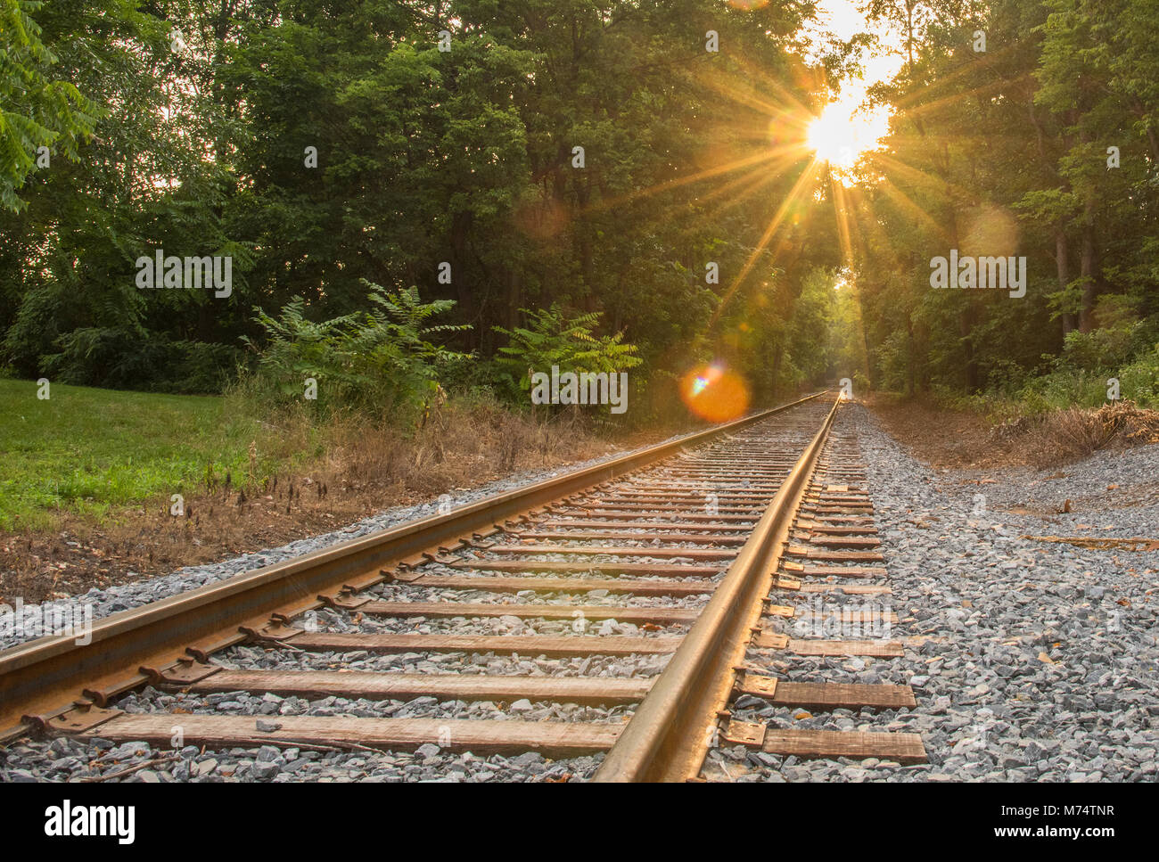 Rail road tracks hi-res stock photography and images - Alamy
