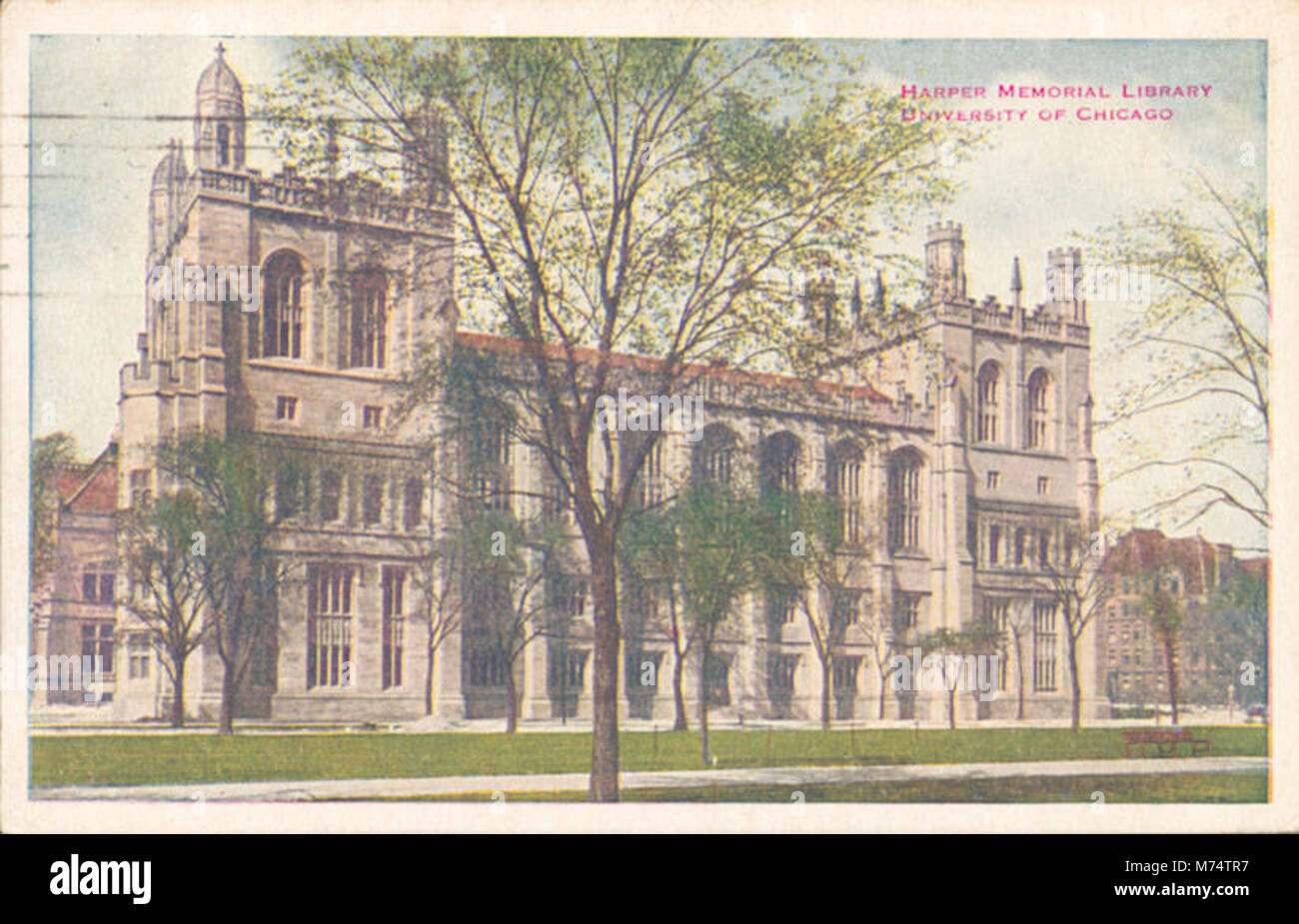 Harper Memorial Library, University Of Chicago (NBY 415427 Stock Photo ...