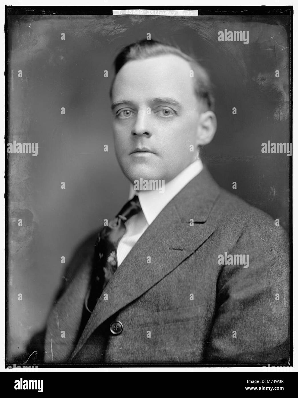 A historical image of R.J. Hathaway, documenting his likeness and ...