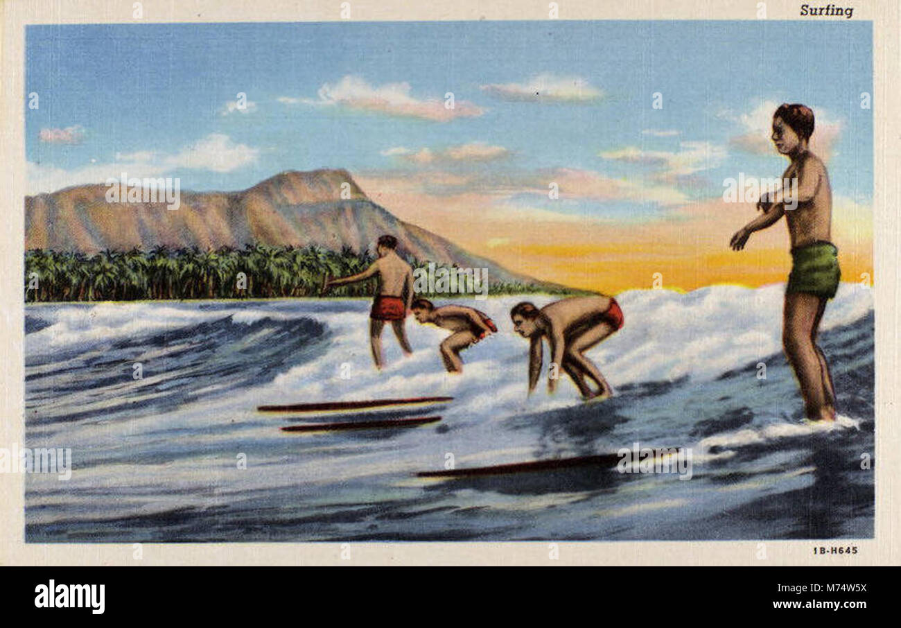 Hawaii surfing history hi-res stock photography and images - Alamy