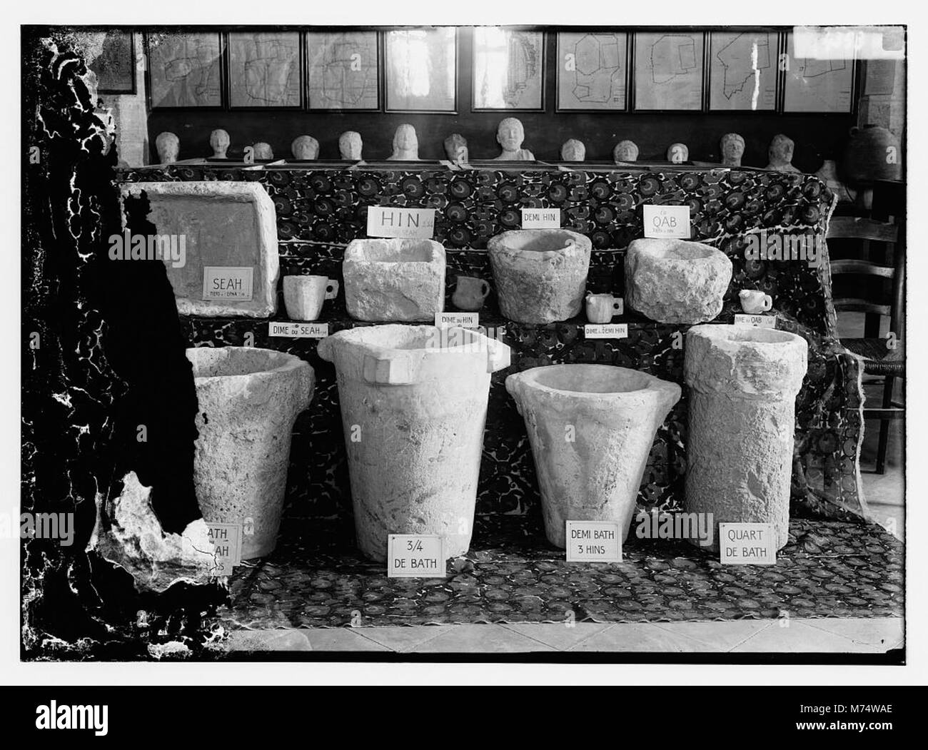 A historical reference showing Hebrew dry and liquid measures ...