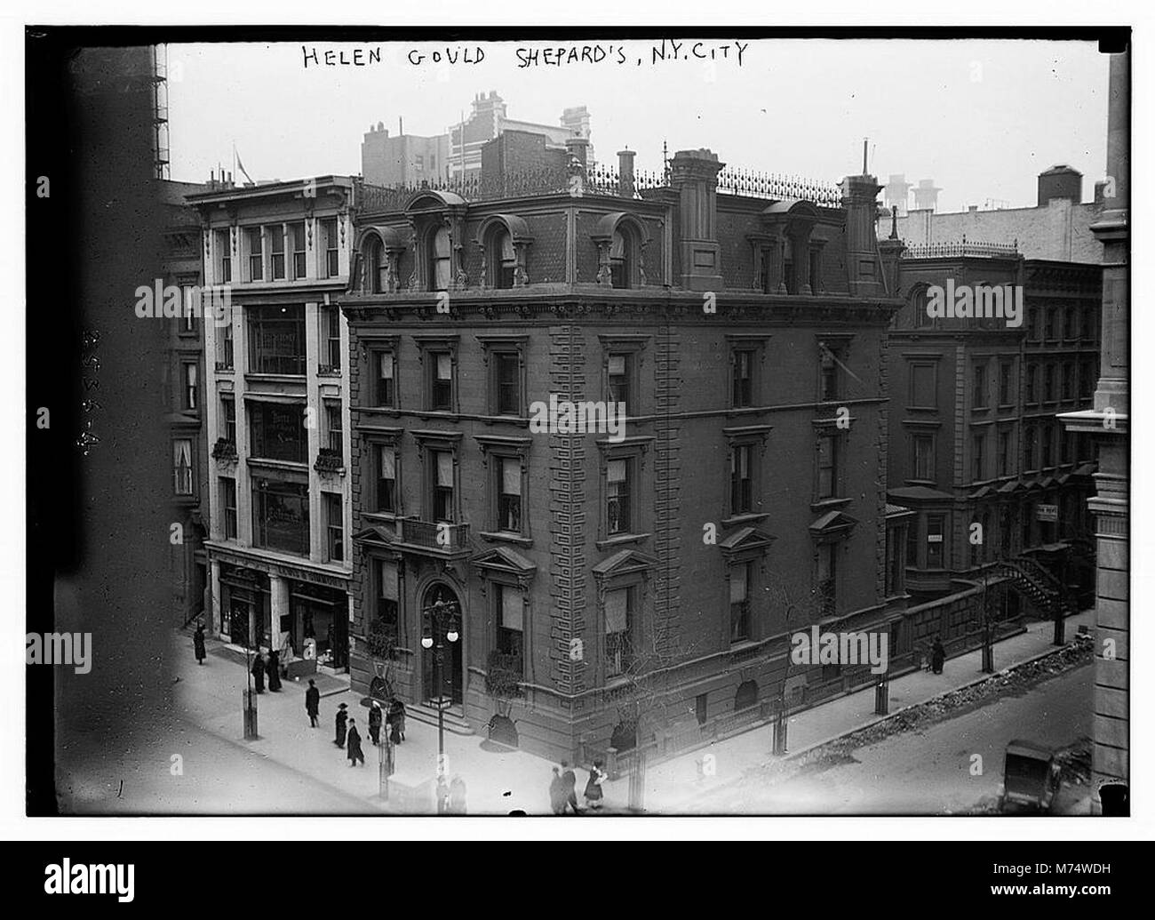 A portrait of Helen Gould Shepard, an American philanthropist and ...