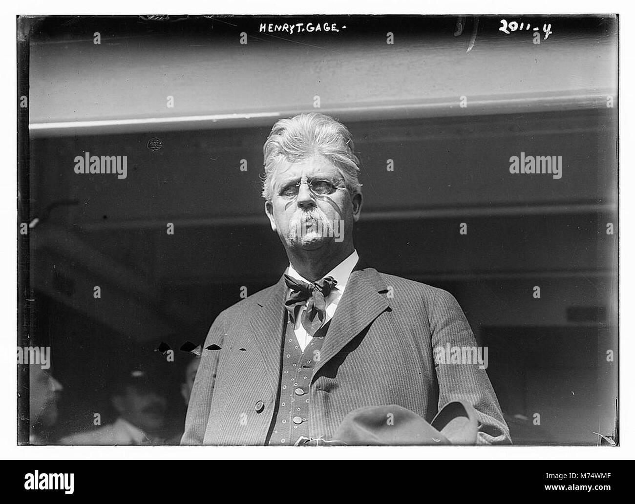 This photograph features Henry T. Gage, a notable American politician ...