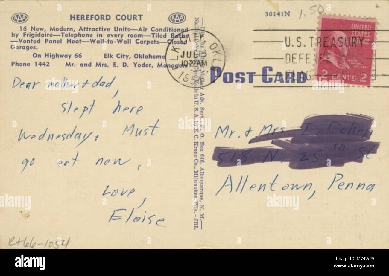 Hereford Court, managed by Mr. and Mrs. E.D. Yoder, is a notable ...