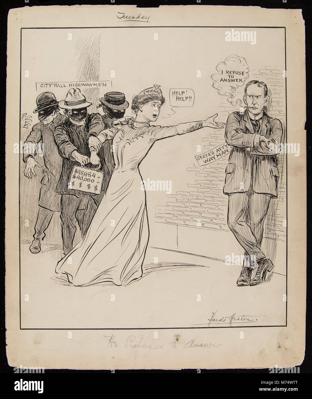 Corruption cartoon hi-res stock photography and images - Alamy