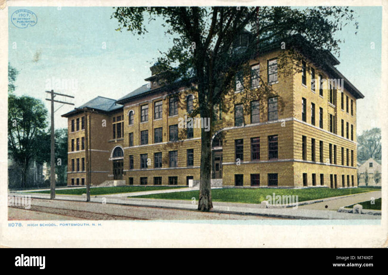 A high school setting, illustrating educational infrastructure, student ...