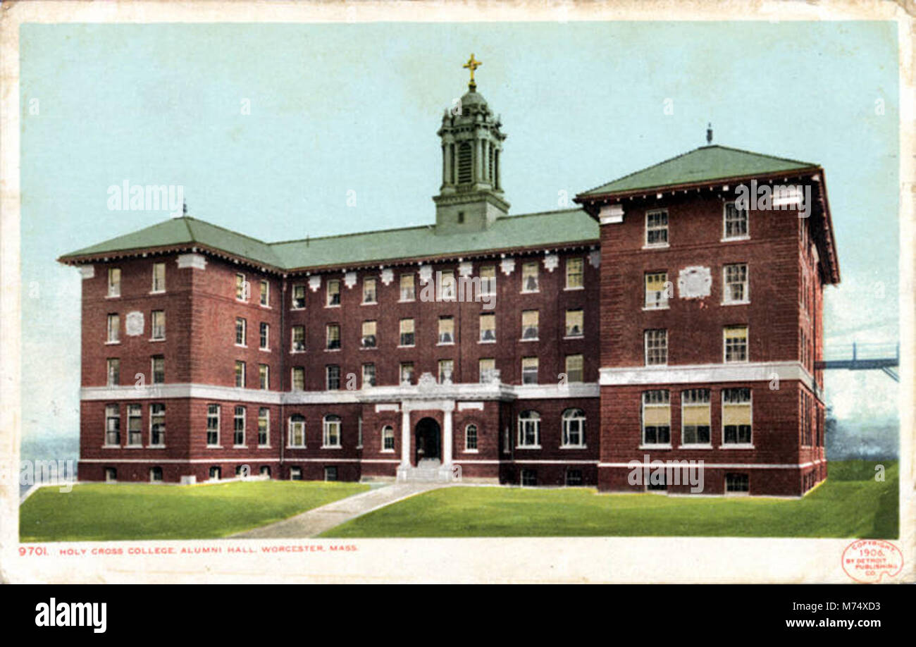 A photograph of Alumni Hall at Holy Cross College, showcasing its ...