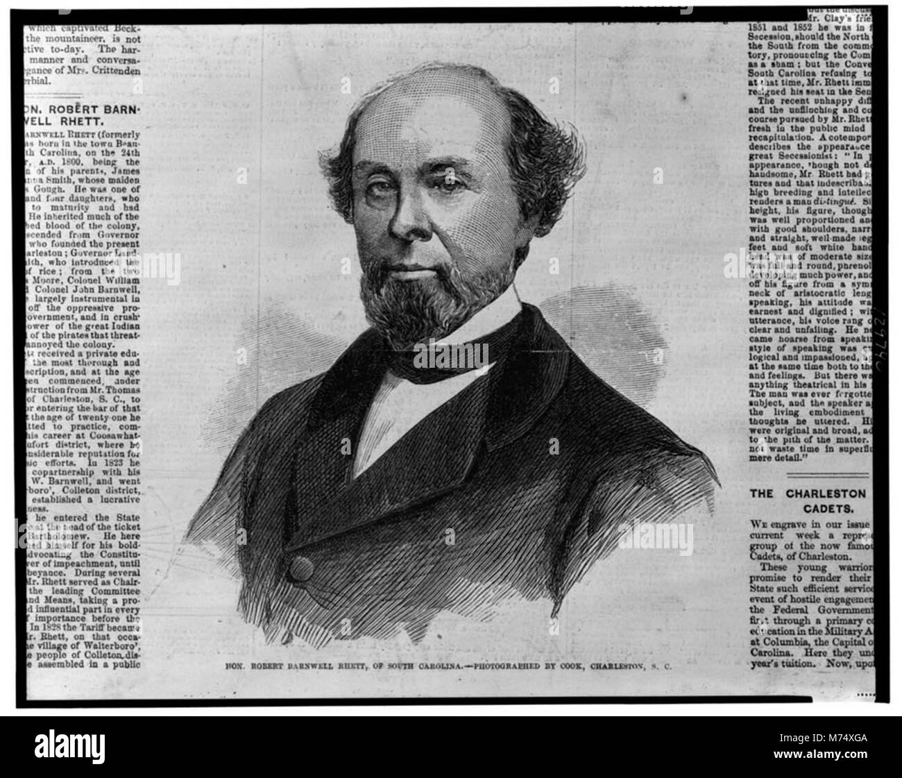 Portrait of Hon. Robert Barnwell Rhett from South Carolina ...