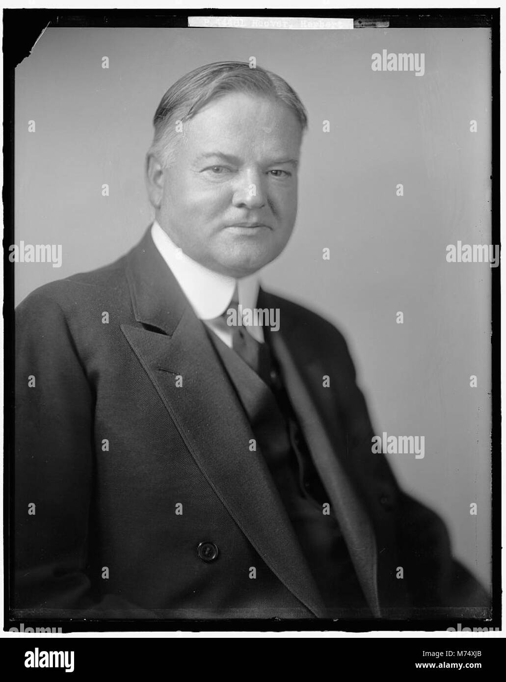 Portrait of Herbert C. Hoover, 31st President of the United States ...