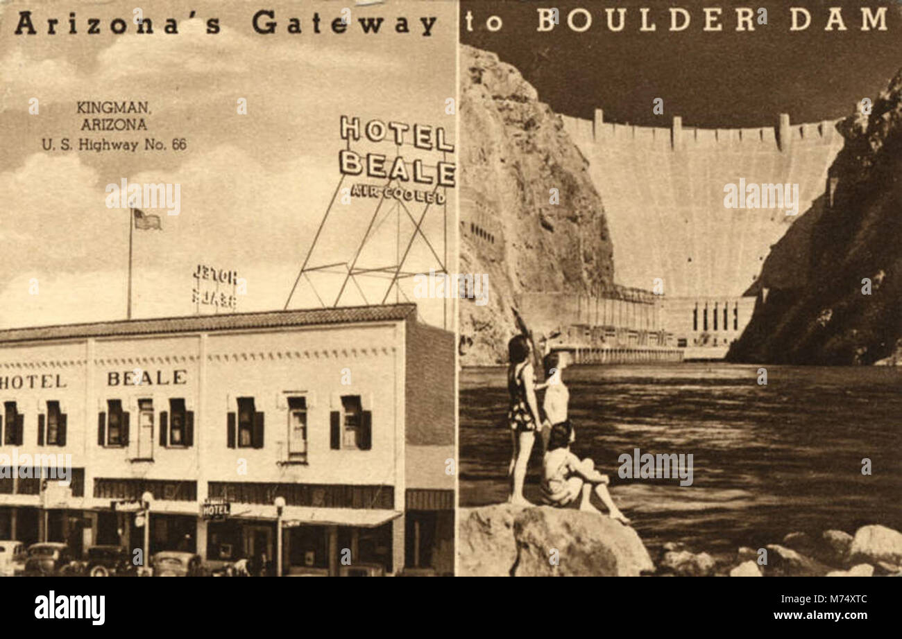 Hotel Beale, located near the Boulder Dam, was a key accommodation ...