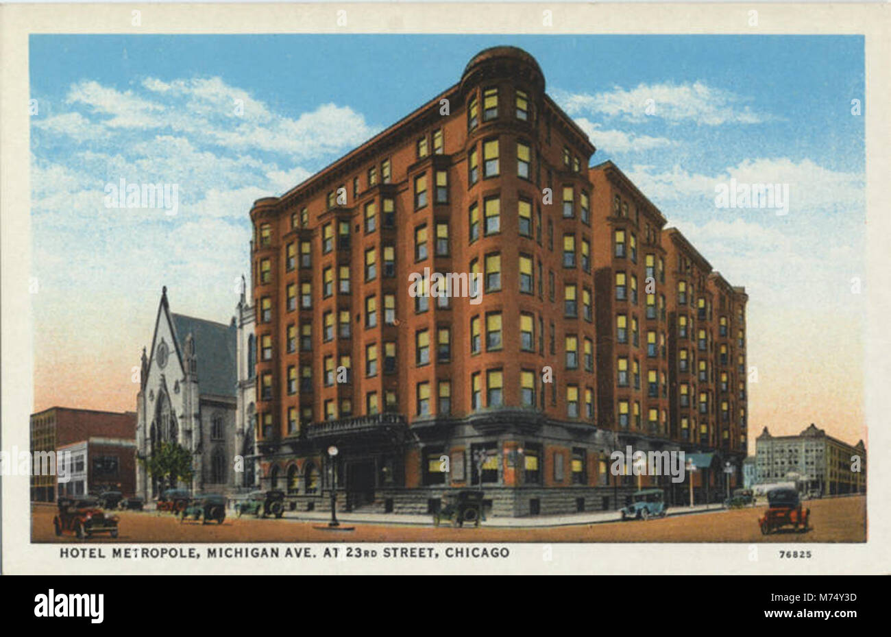 A historic photograph of the Hotel Metropole, capturing the ...