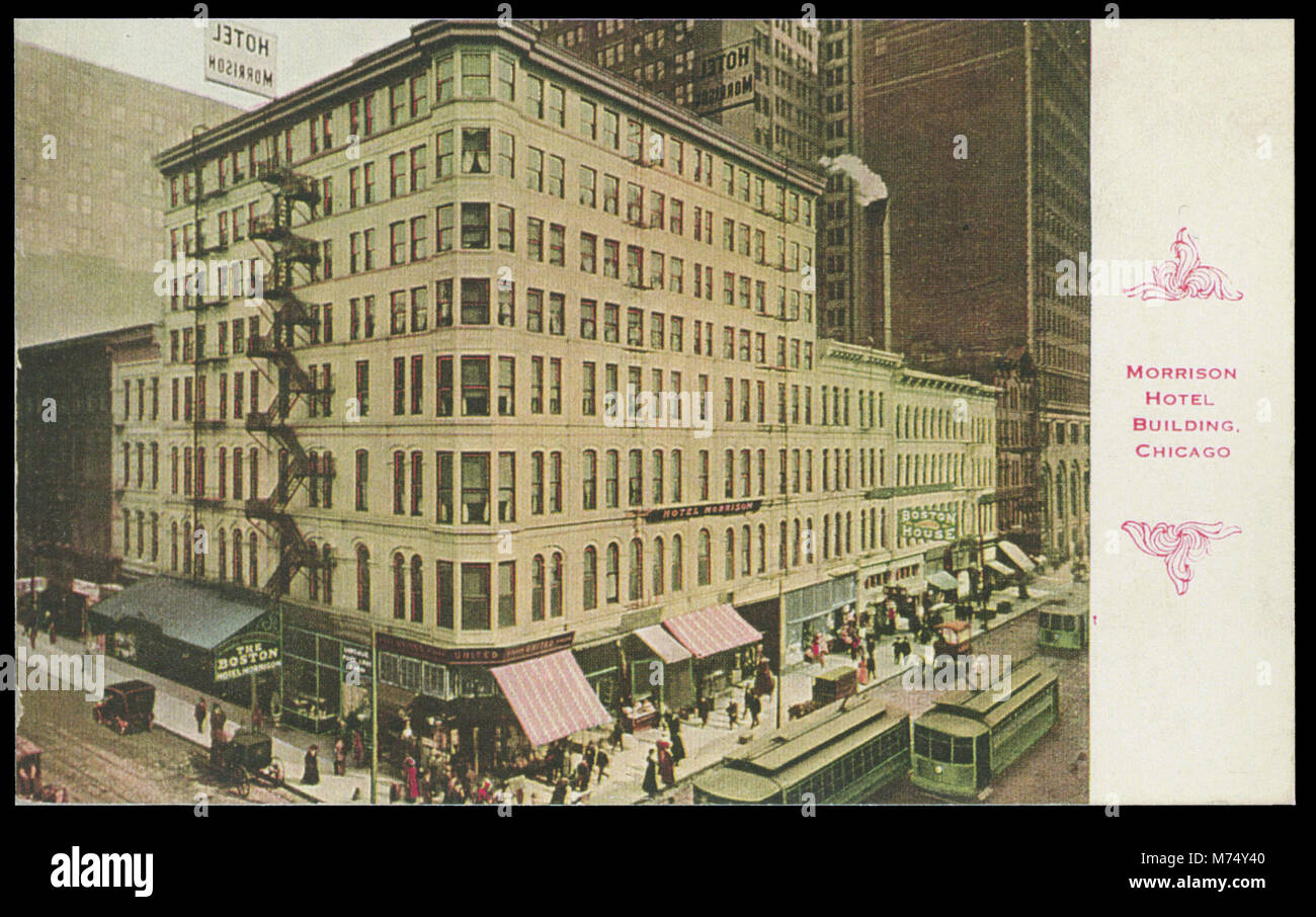 Hotel Morrison in Chicago, a notable architectural landmark, showcasing ...
