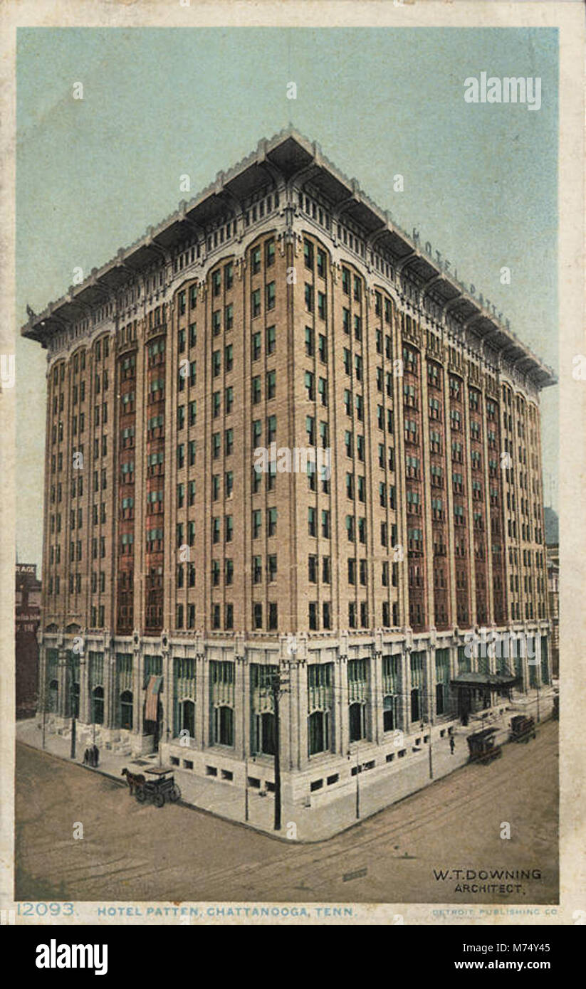 A detailed photograph of the Hotel Patten, designed by architect W.T ...