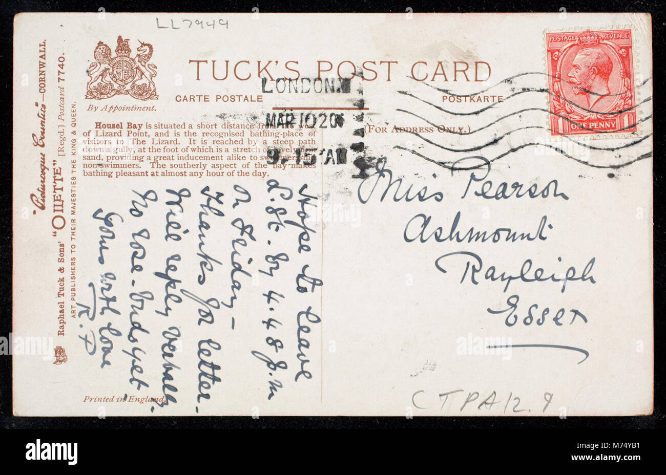 A scenic view of Housel Bay, located near Helston, Cornwall, known for ...