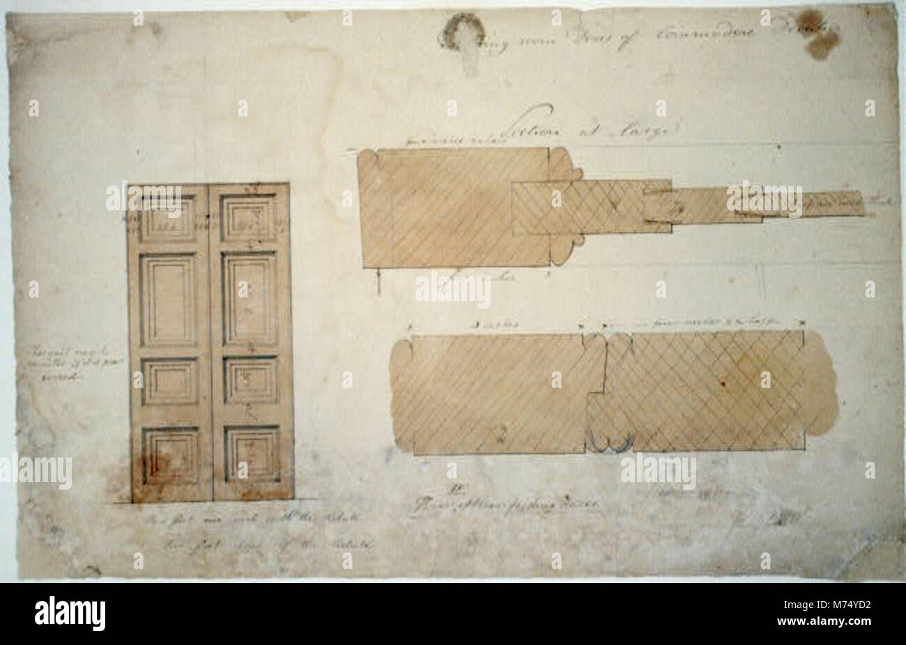 Detailed plan elevation drawing hi-res stock photography and images - Alamy