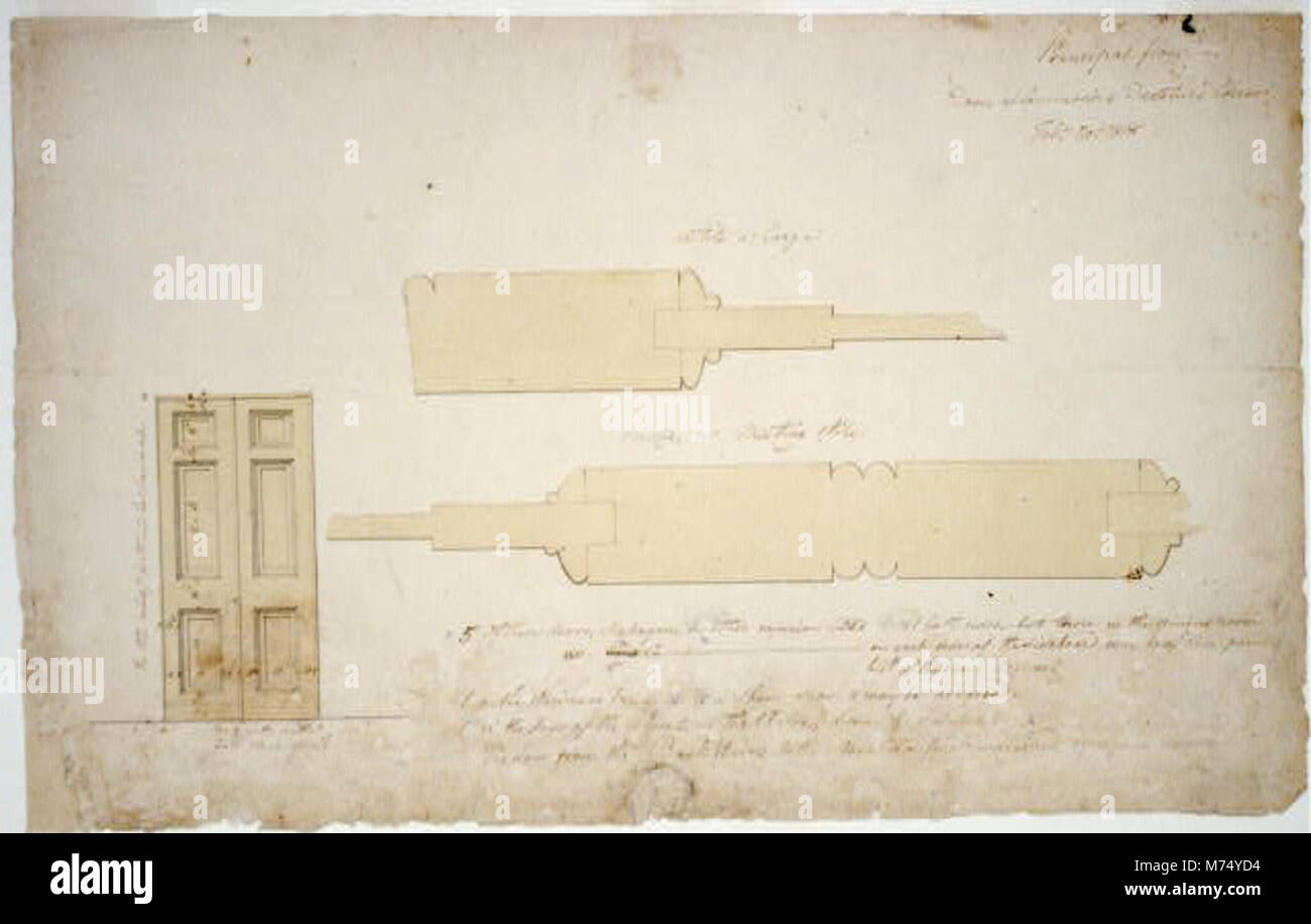 Door elevation drawing hi-res stock photography and images - Alamy