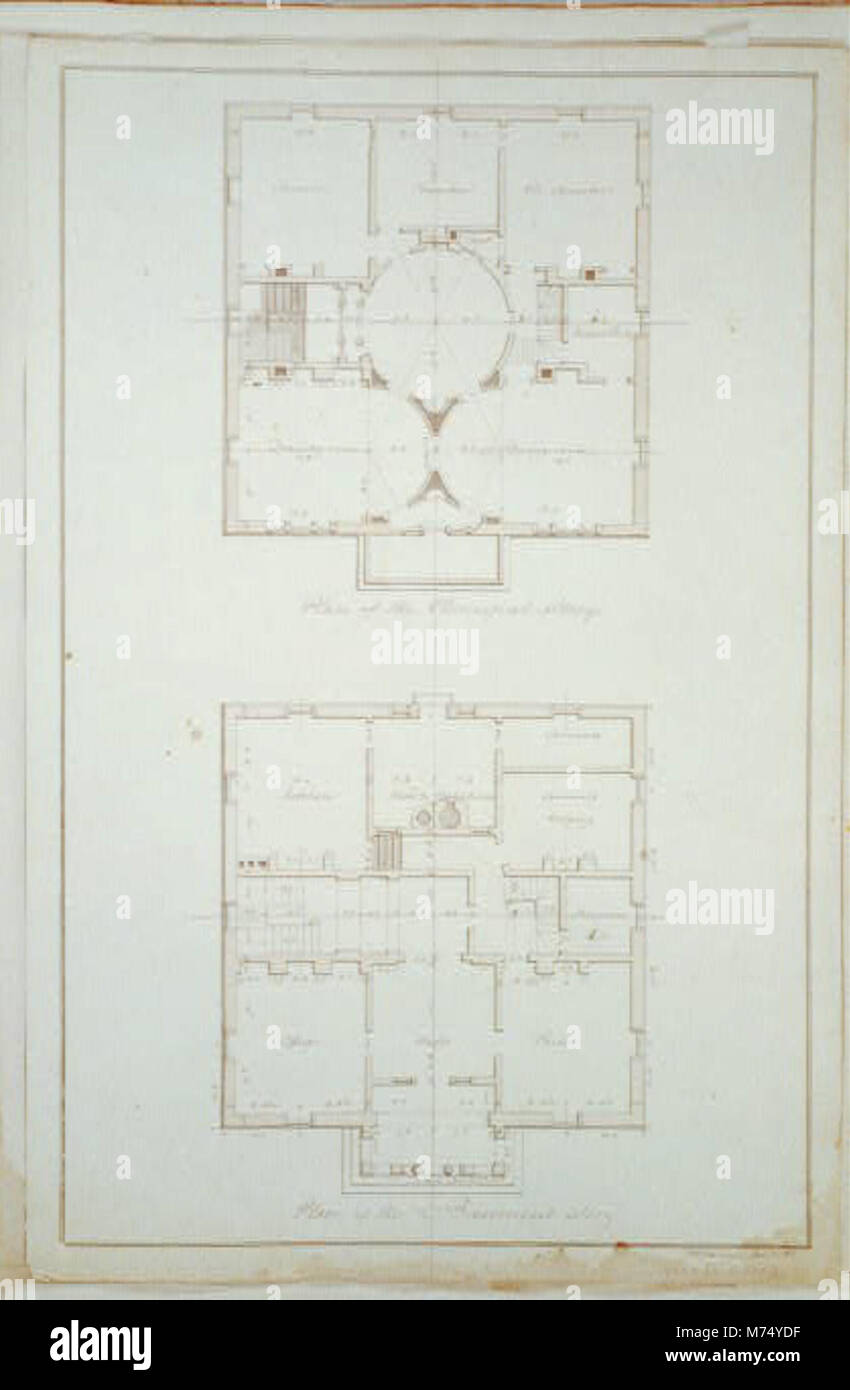Showcases detailed house plans hi-res stock photography and images - Alamy