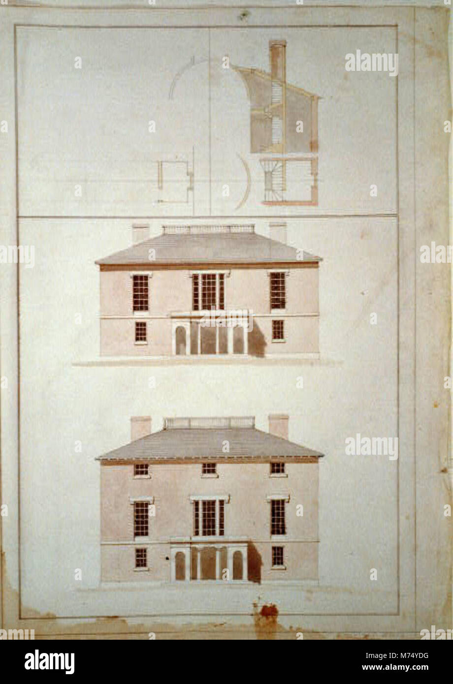 The 'Pope House,' designed for John Pope in Lexington, Kentucky ...