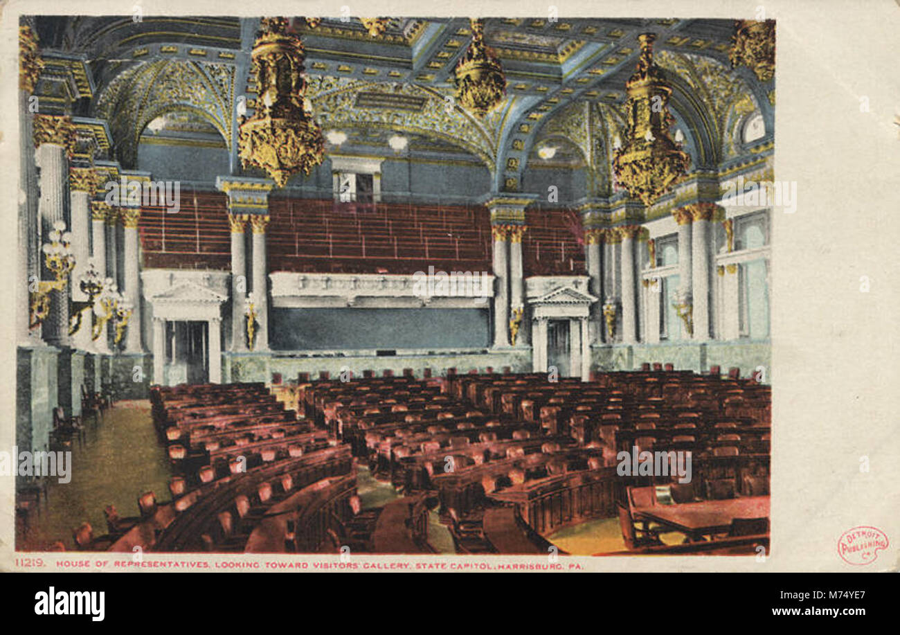This photograph shows the interior of the House of Representatives ...