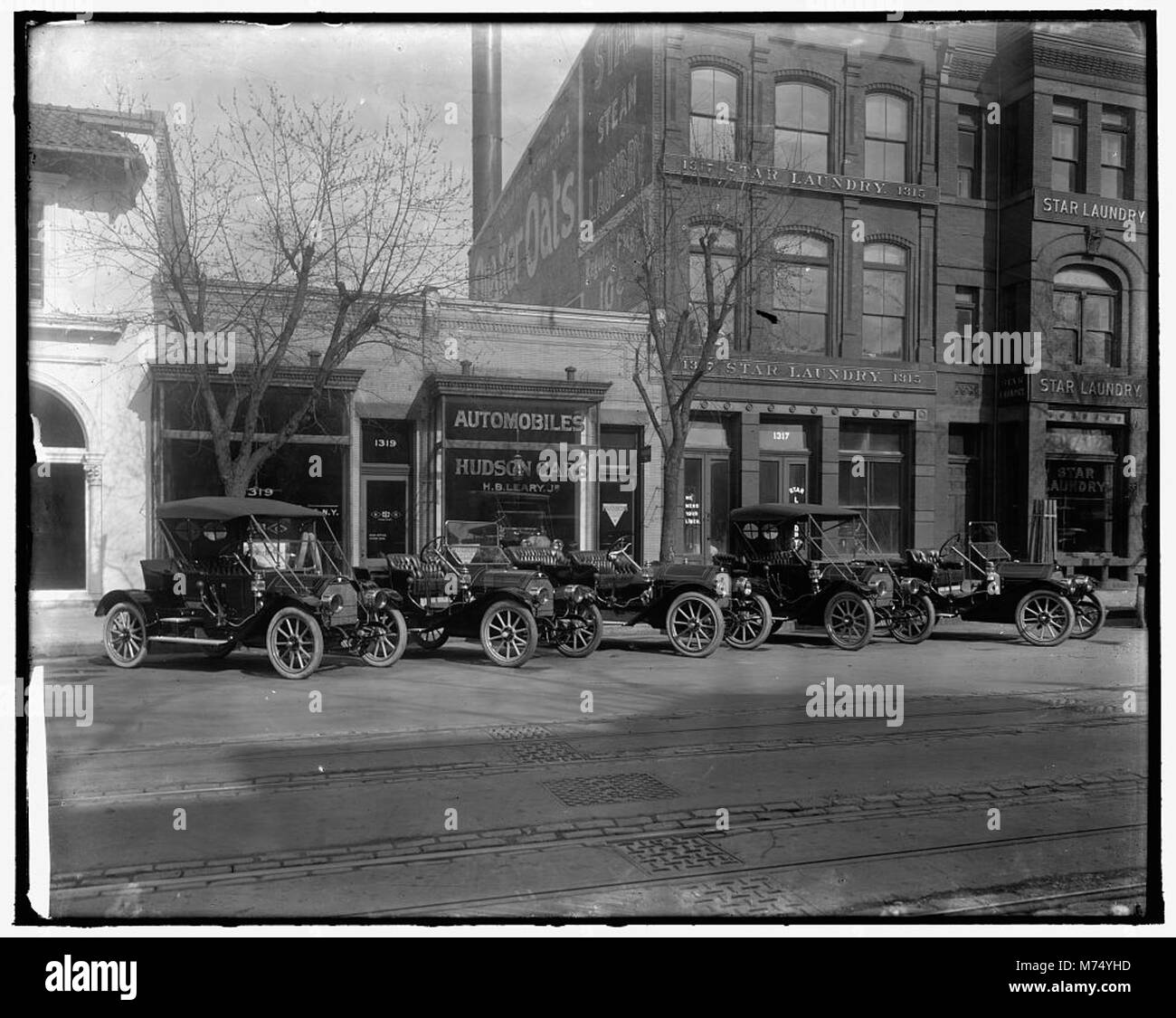 A photograph of Hudson automobiles, showcasing the design and model ...