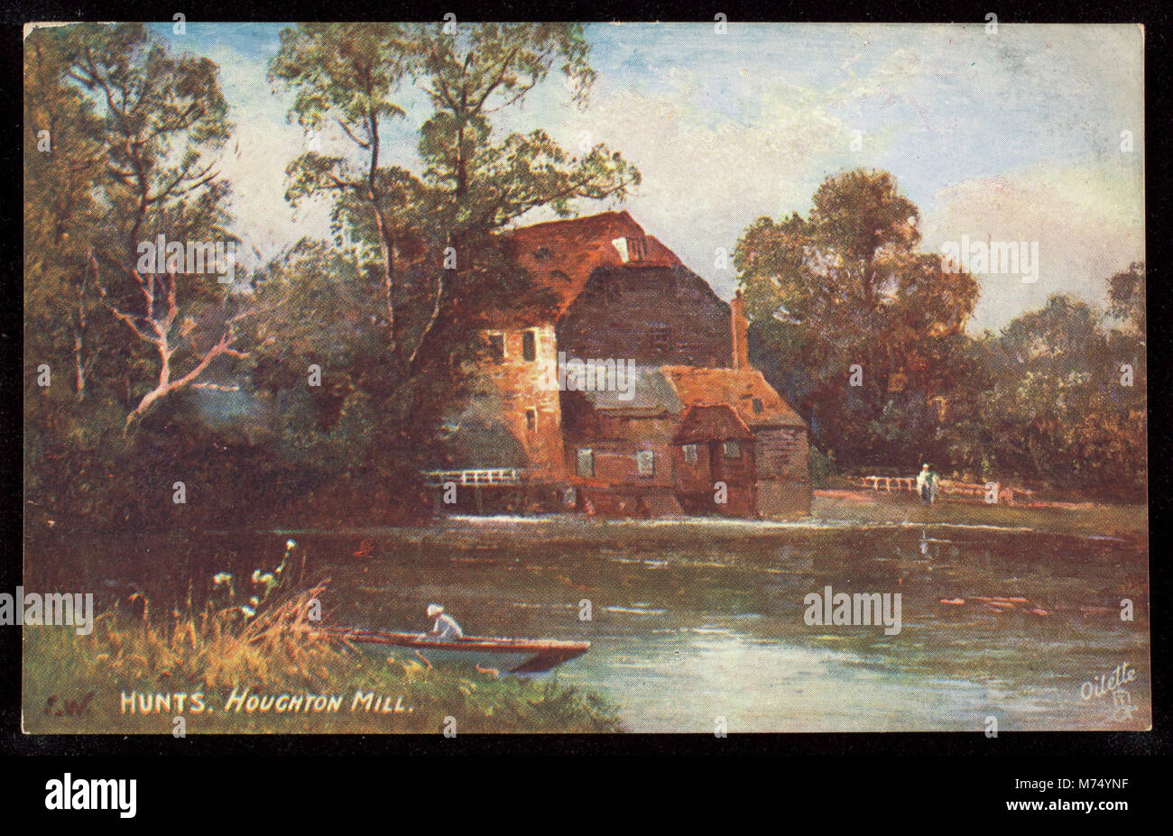 An image of Houghton Mill, showing the mill structure and its role in ...