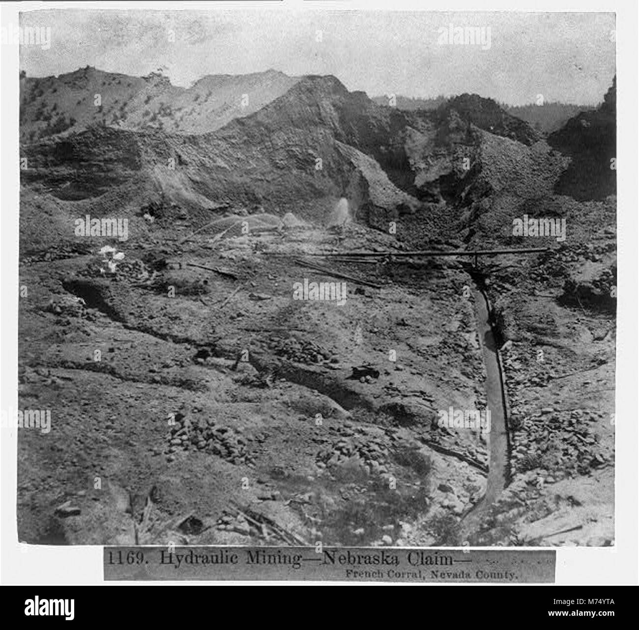 Nevada gold mining historical Black and White Stock Photos & Images - Alamy