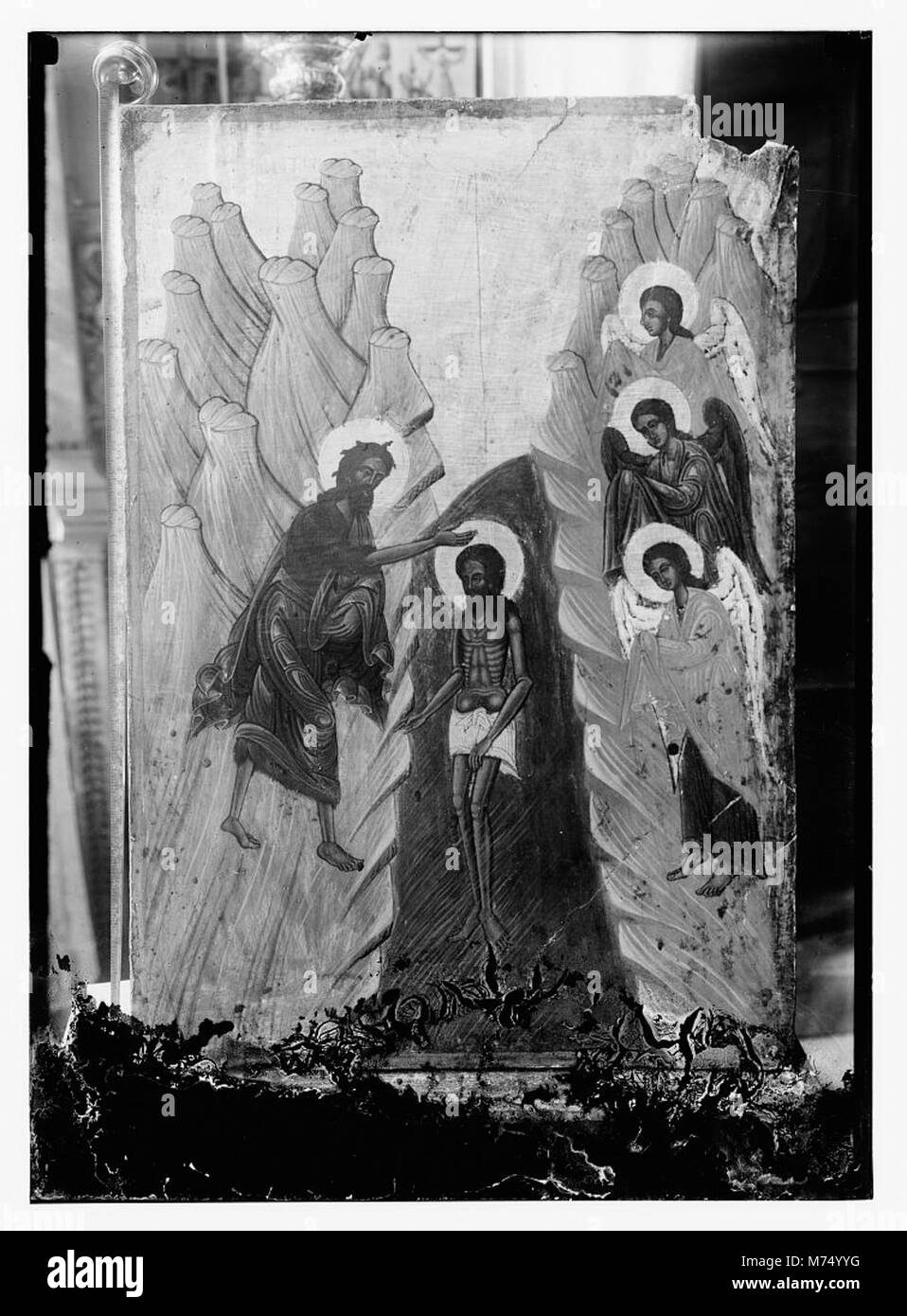 Photograph of various religious icons. The image captures the intricate ...