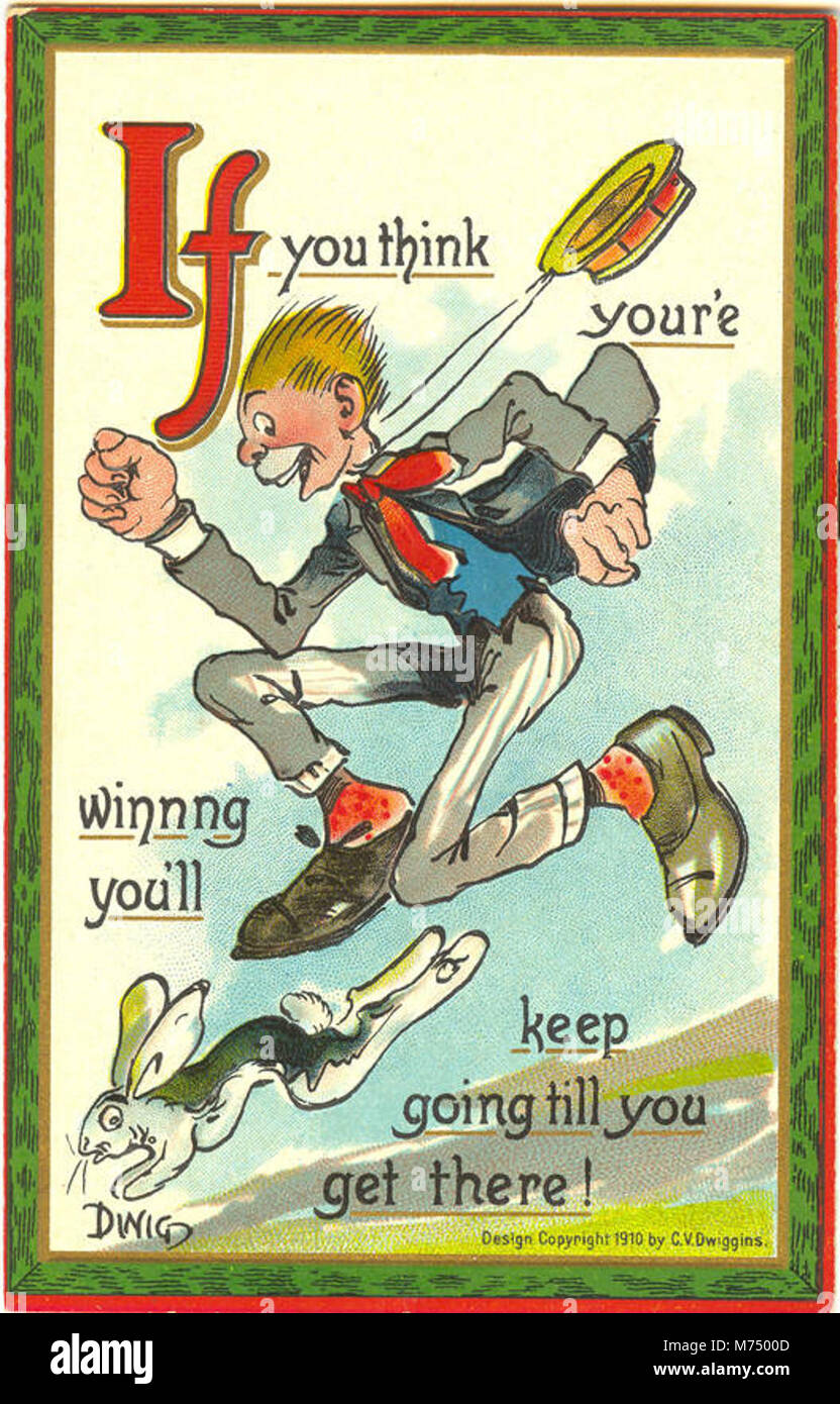 This image features a comic postcard from the 'Ifs & Ands' series ...