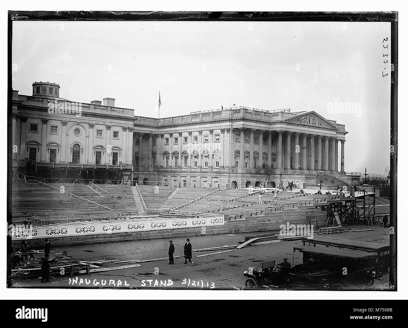 A photo of the inaugural stand from the 1913 event, capturing the ...