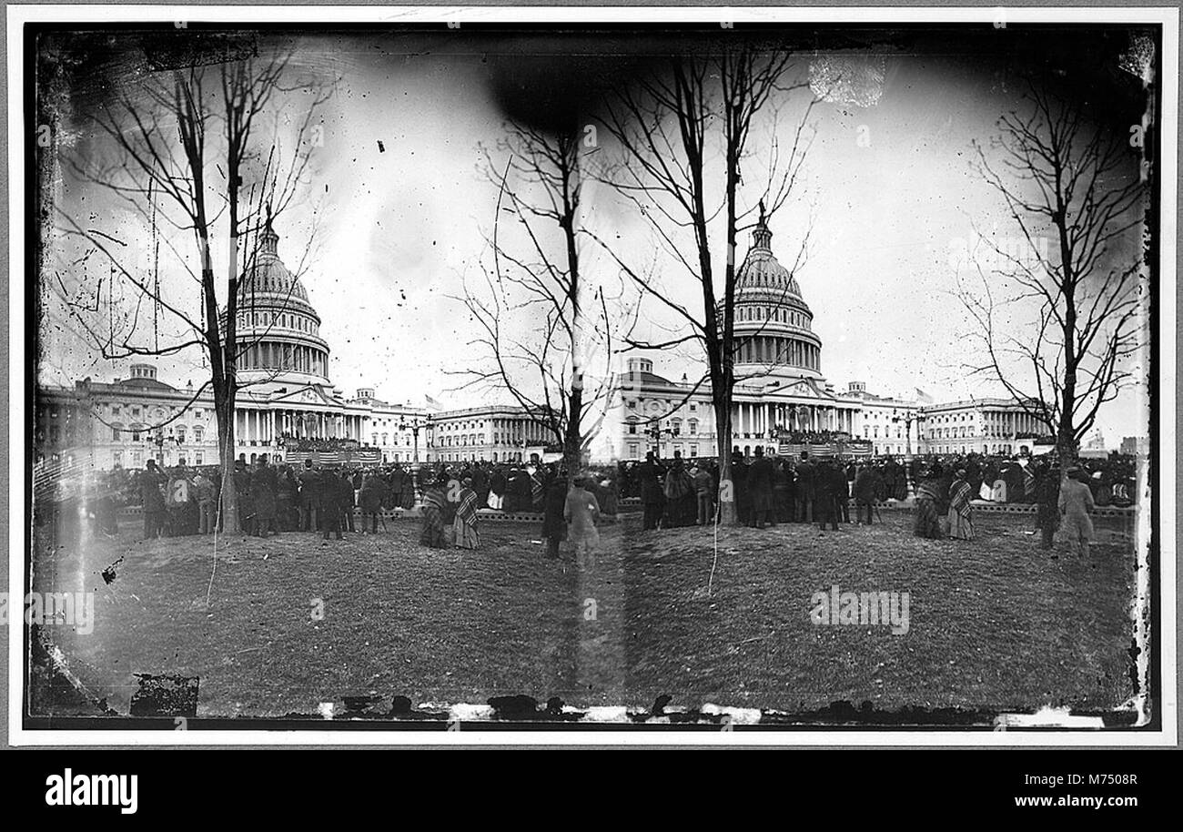 This photograph captures the inauguration of President Ulysses S. Grant ...