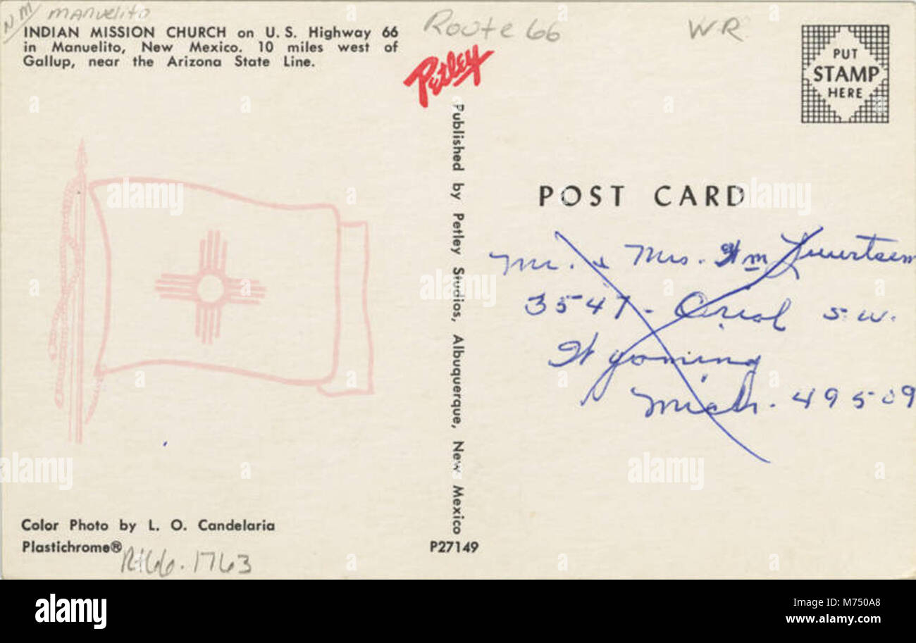 A photograph of the Indian Mission Church, located in L.O. Candelaria ...