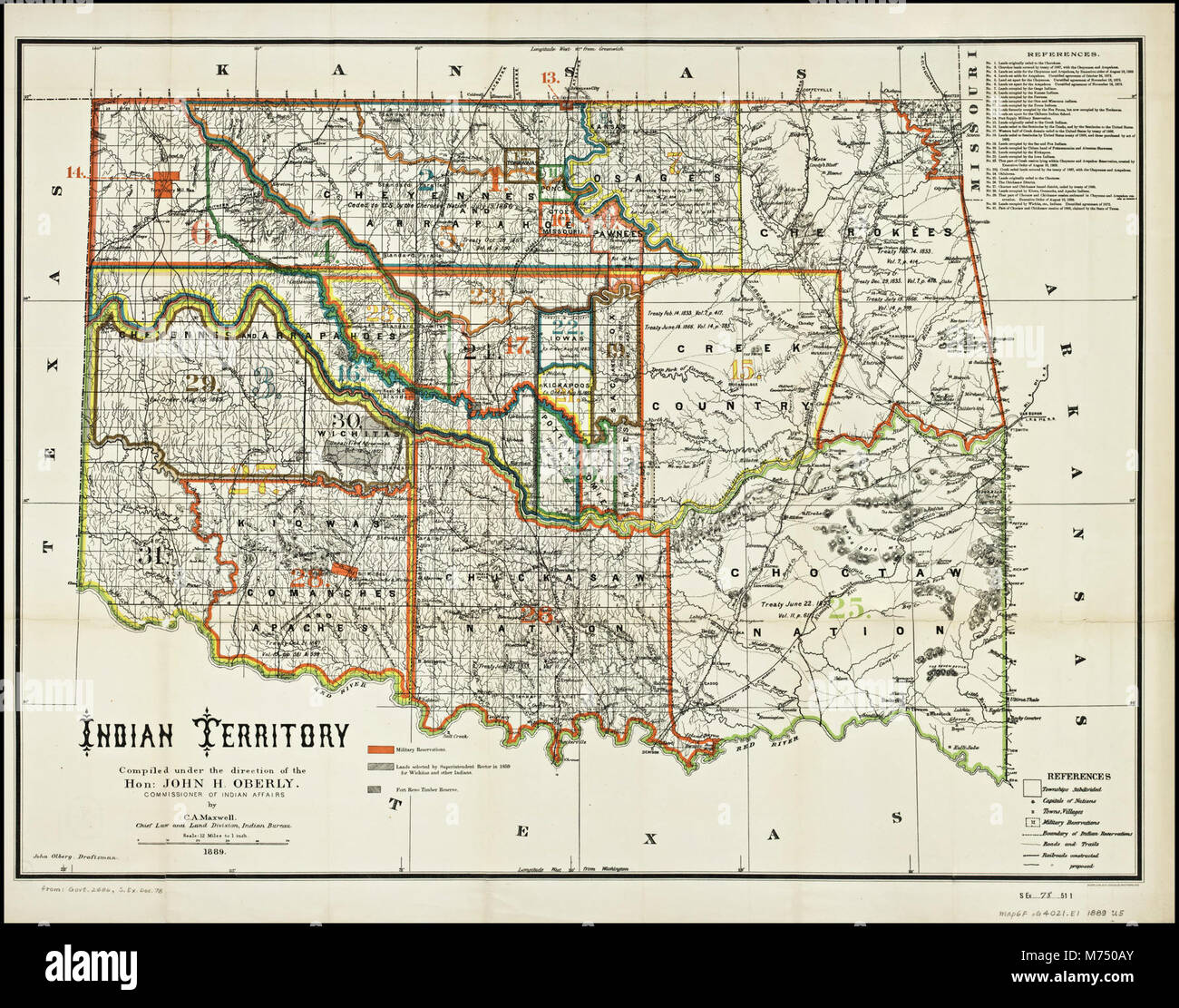 Indian territory 19th century hi-res stock photography and images - Alamy