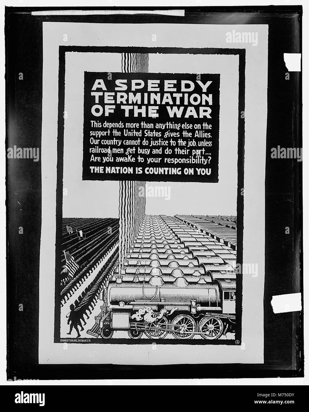 Vintage train poster hi-res stock photography and images - Alamy