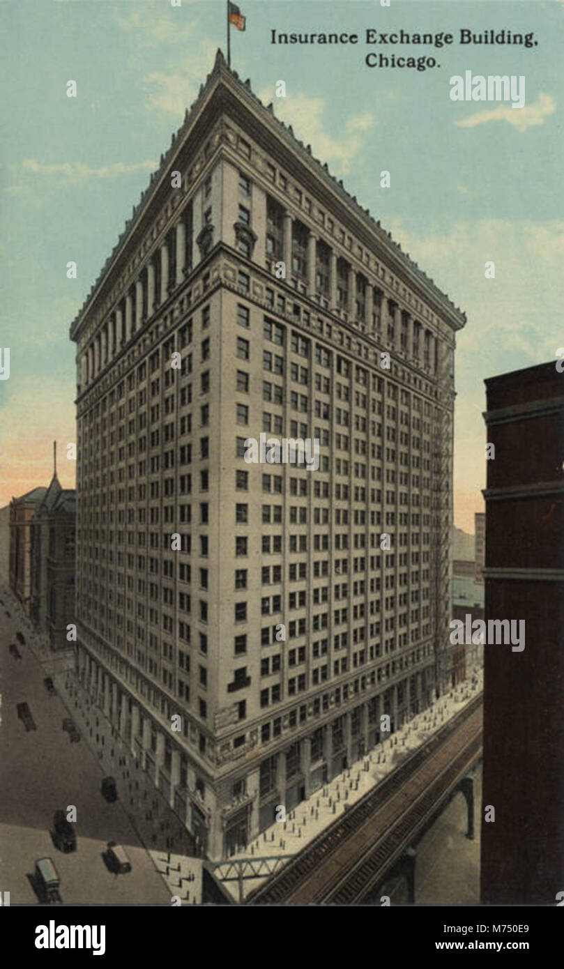 The Insurance Exchange Building, a historic office building located in ...