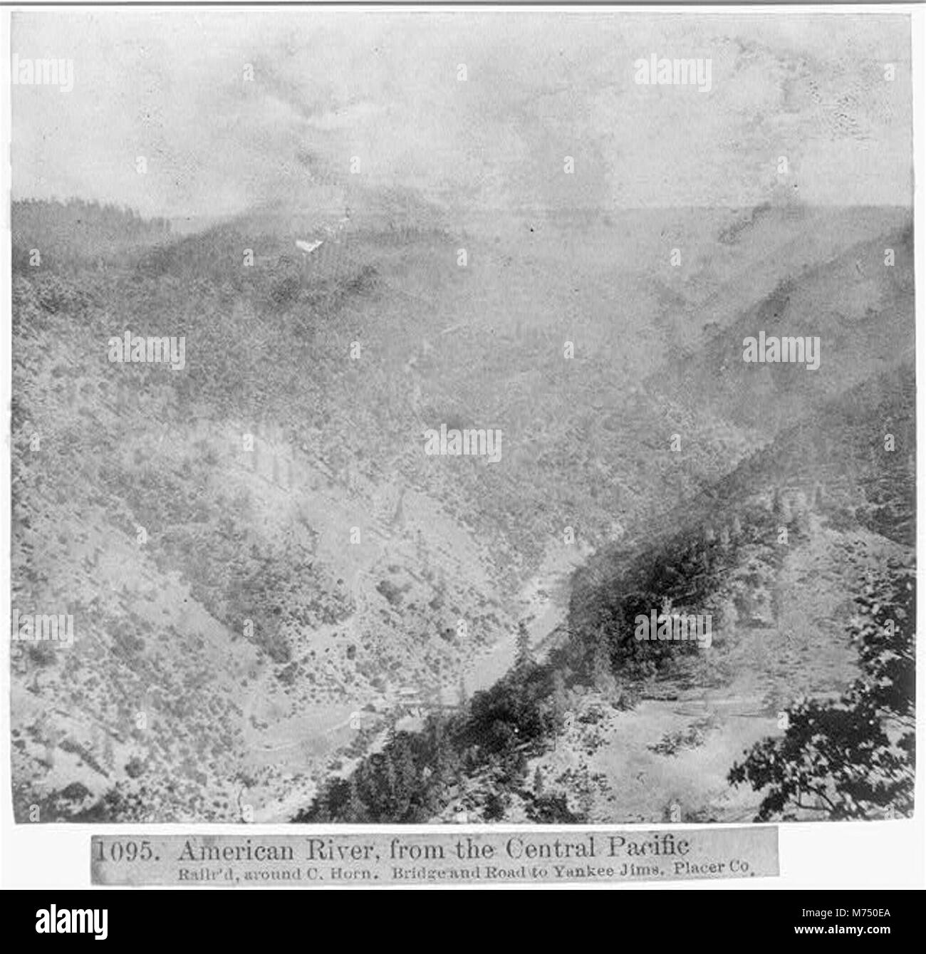 This image shows the American River in Placer County, California, taken ...
