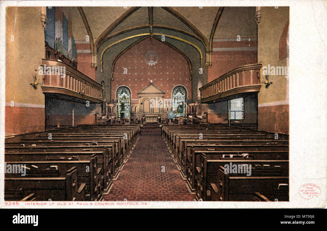 Interior view of Old St. Paul's Church, showcasing its architecture ...