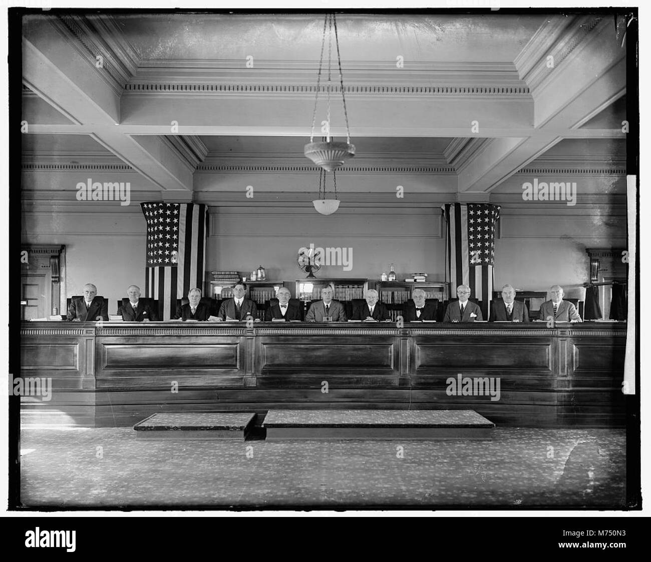A photograph of the members of the Interstate Commerce Commission ...