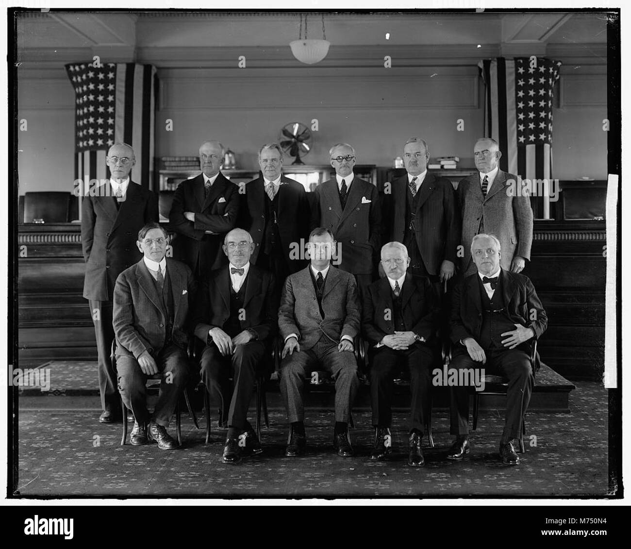 A photograph of the members of the Interstate Commerce Commission ...