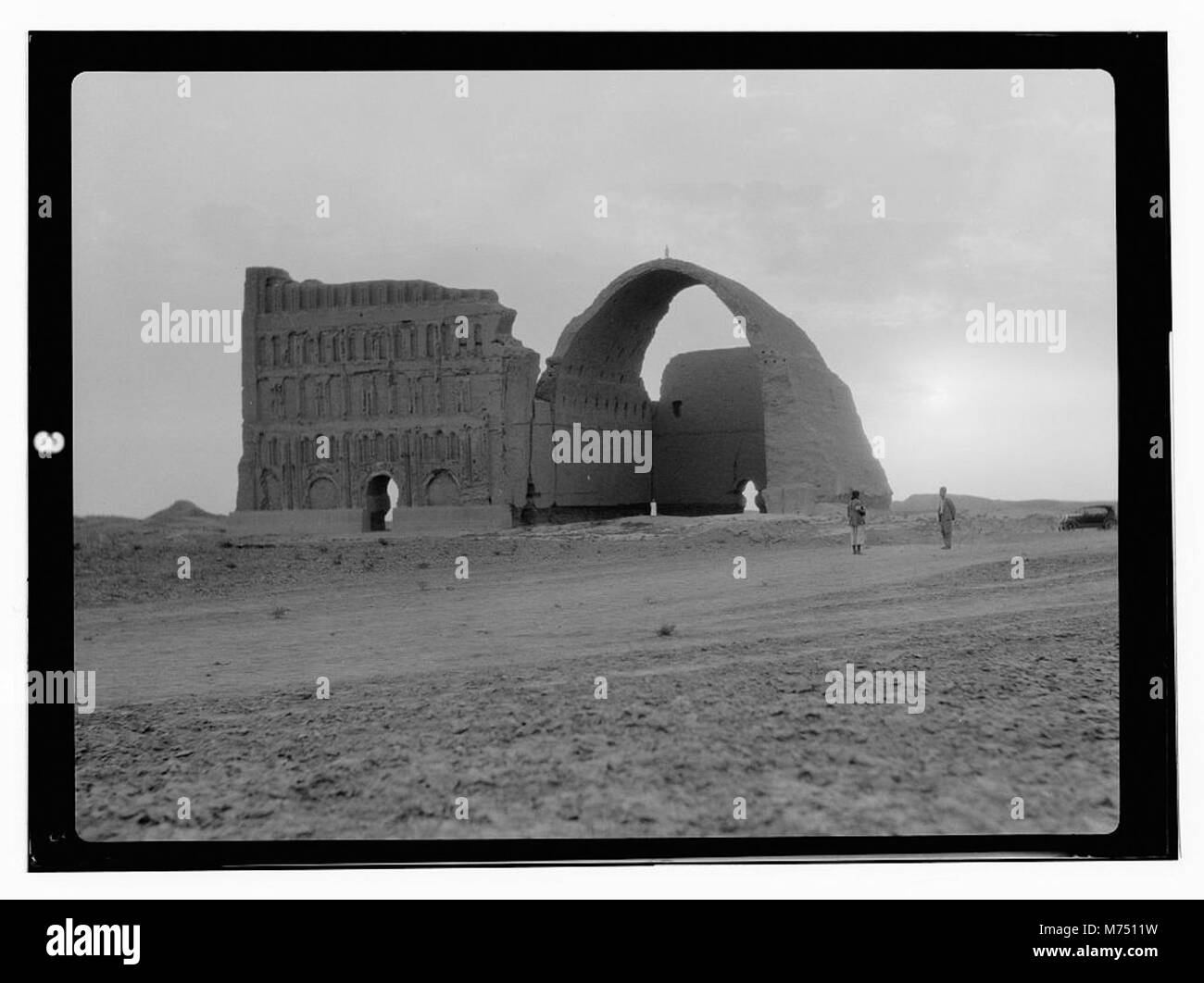 This image shows the ancient ruins of Ctesiphon, an important site in ...