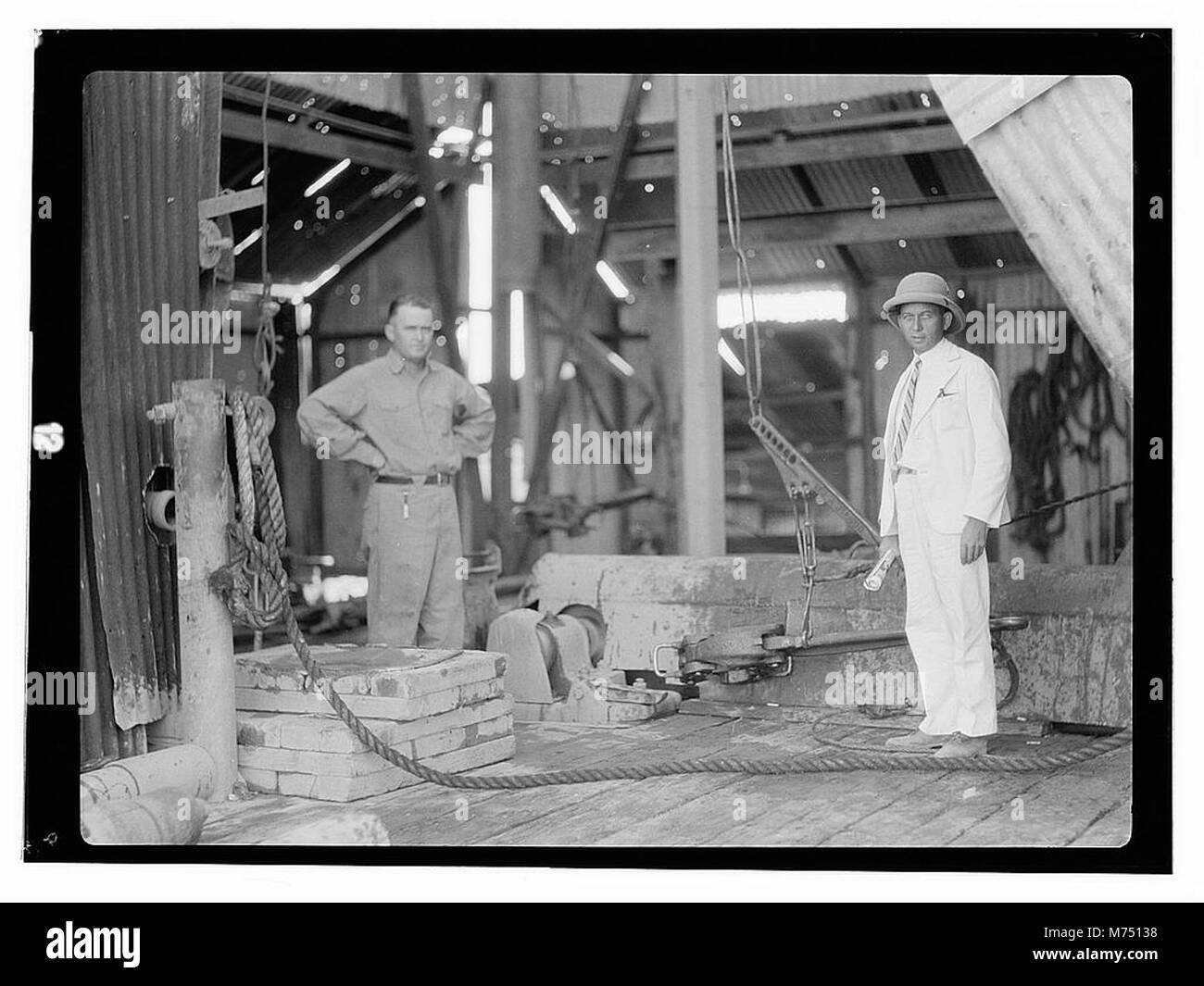 Iraq. Oil wells and camp of the Iraq Petroleum Company. (5 miles S. of ...