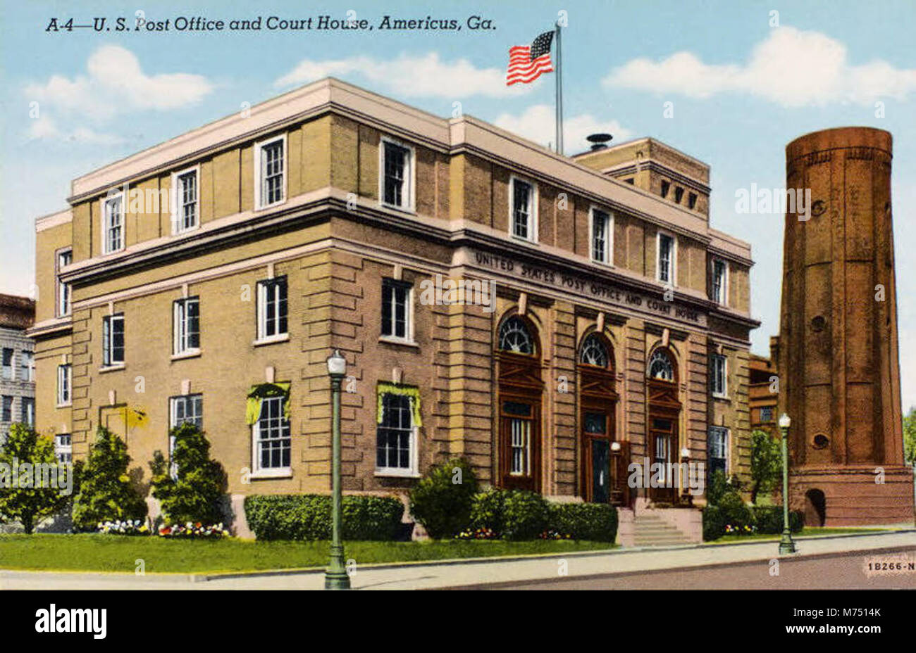 The U.S. Post Office and Courthouse in Americus, Georgia, an important ...